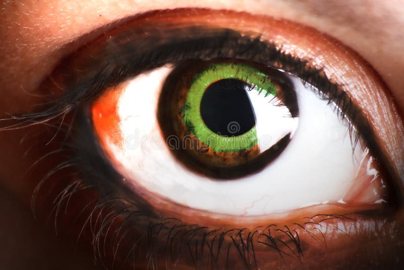 Olho grande imagem de stock. Imagem de mulheres, vista - 9579959