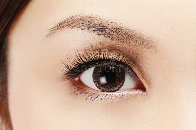 Olho Roxo No Olho Das Mulheres. Imagem Conceitual Imagem de Stock ...