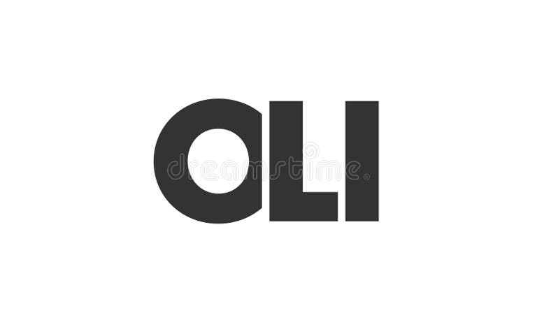 OLI Logo Design Template with Strong and Modern Bold Text. Initial ...
