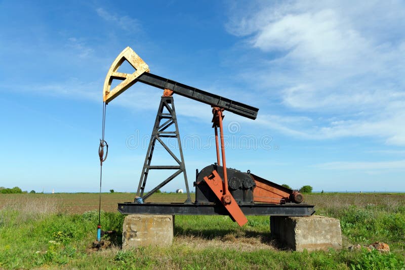 Olie-aansluiting Van De Pomp Stock Foto - Image of hefboom, industrie ...