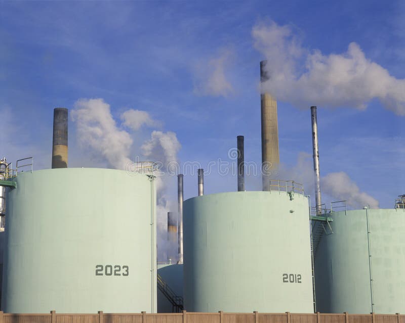 Olieraffinaderij in Sarnia, Canada Stock Foto - Image of ...