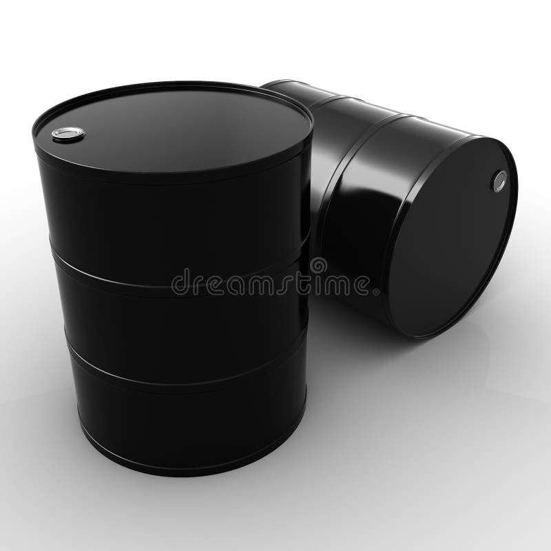 Olievaten En Trommelcontainers Stock Illustratie - Illustration of ...