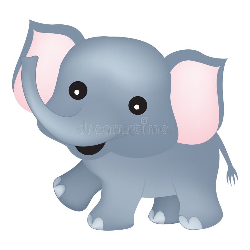 Olifant vector illustratie. Illustration of vrolijk, geïsoleerd - 50725277