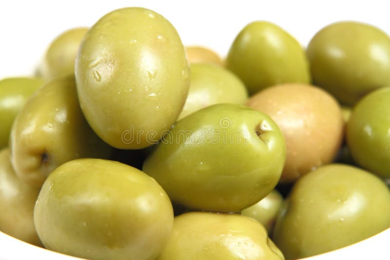 Groene olijven stock afbeelding. Image of heerlijk, vrucht - 14074161
