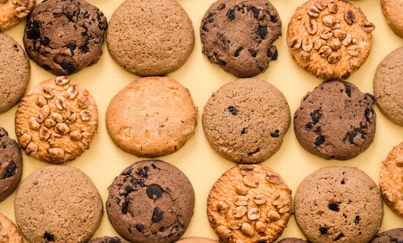 Olika Sorter Av Hemlagade Kakor Arkivfoto - Bild av februari, garnering ...