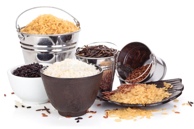 Olika sorter av rice fotografering för bildbyråer. Bild av jordbruk ...