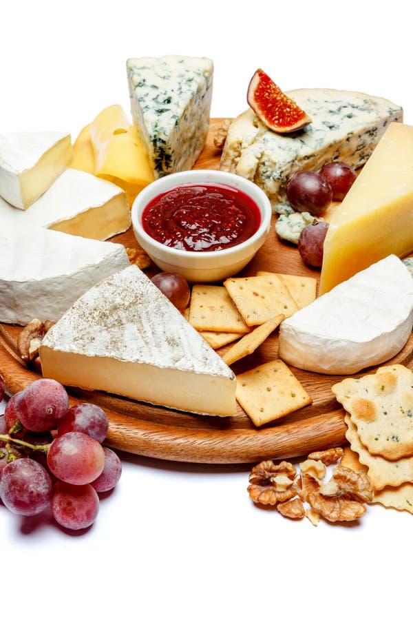 Olika Typer Av Ost - Parmesan, Brie, Roquefort, Cheddar Arkivfoto ...