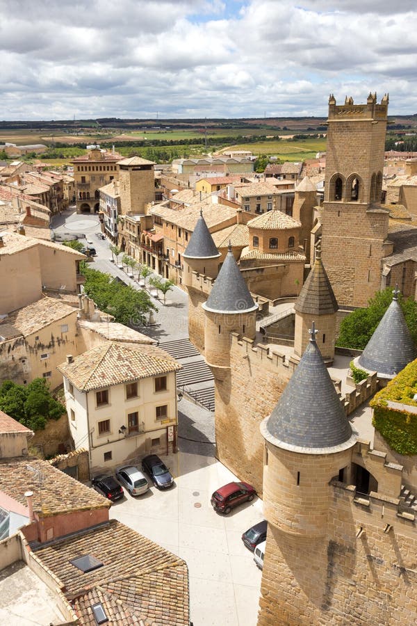 Castle Olite Navarra Spain stock photo. Image of palacio - 97762104