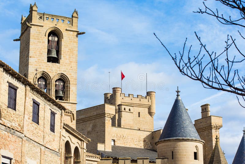 Medieval Village of Olite, Spain Stock Photo - Image of medieval ...