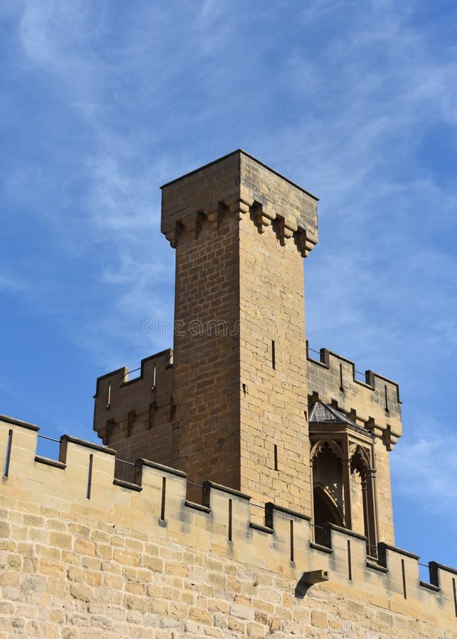 Olite, Spain - Aug 31, 2022: Palace of the Kings of Navarre of Olite ...