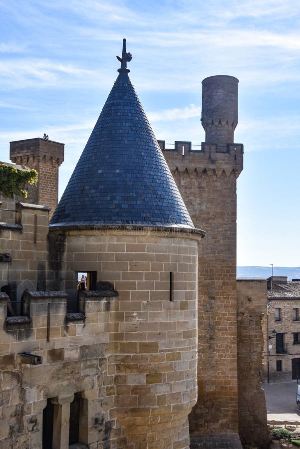 Olite, Spain - Aug 31, 2022: Palace of the Kings of Navarre of Olite ...