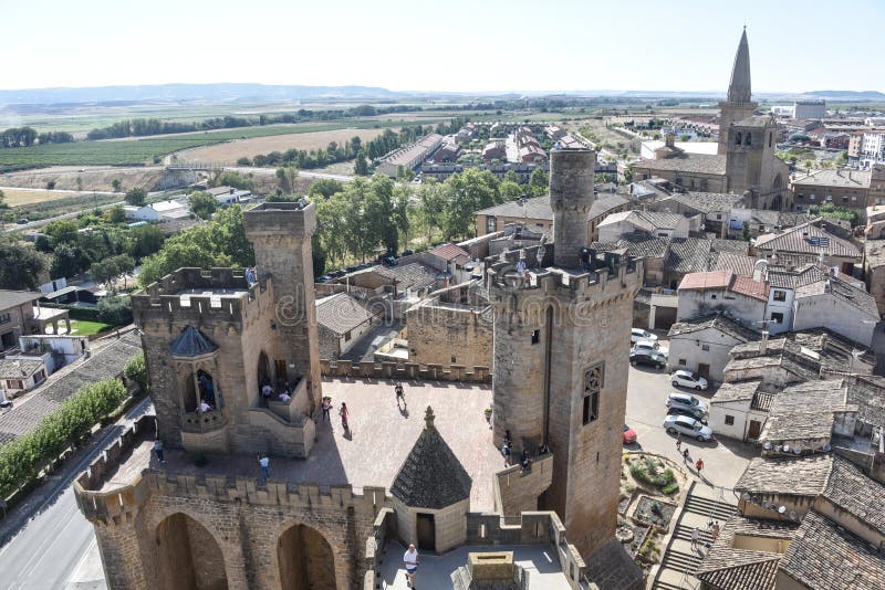Olite, Spain - Aug 31, 2022: Palace of the Kings of Navarre of Olite ...