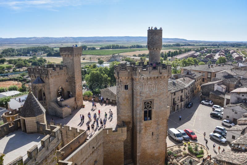 Olite, Spain - Aug 31, 2022: Palace of the Kings of Navarre of Olite ...