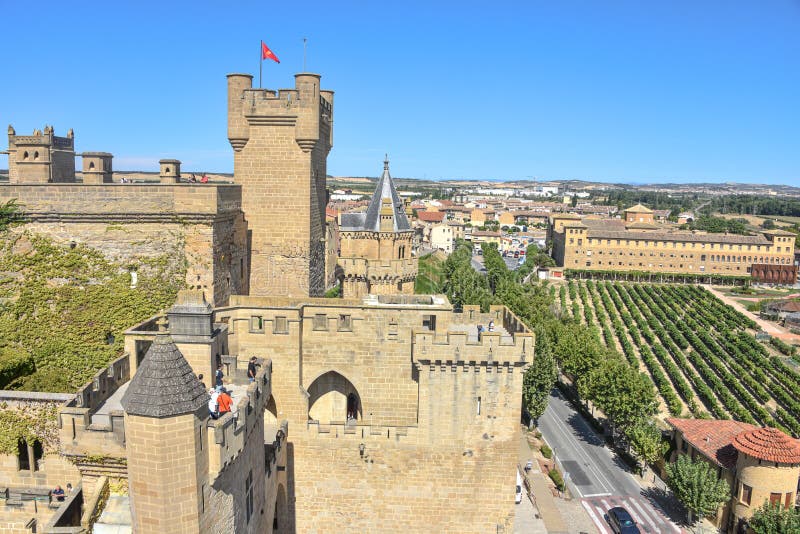 Olite, Spain - Aug 31, 2022: Palace of the Kings of Navarre of Olite ...