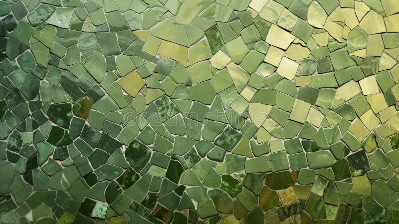 An Olive Abstract Background Featuring a Mosaic Pattern of Small ...