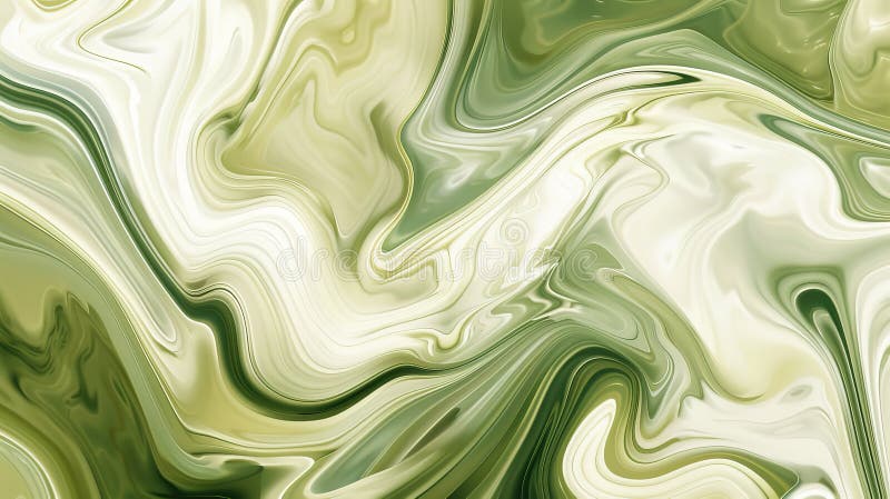 An Olive Abstract Background with a Marbled Effect. the Swirling ...