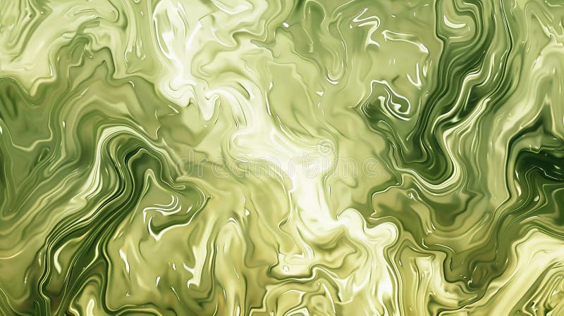 An Olive Abstract Background with a Marbled Effect. the Swirling ...