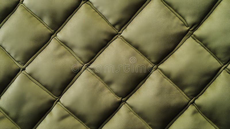 An Olive Abstract Background with a Soft, Quilted Texture. the Padded ...