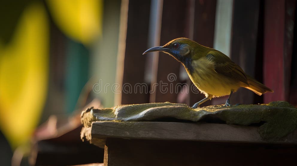 Olive-backed Bulbul (Pycnonotus Jugularis) Stock Illustration ...