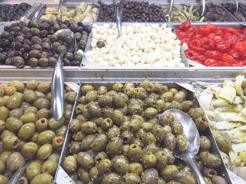 Olive Bar stock image. Image of nutritious, spoon, restaurant - 60690279