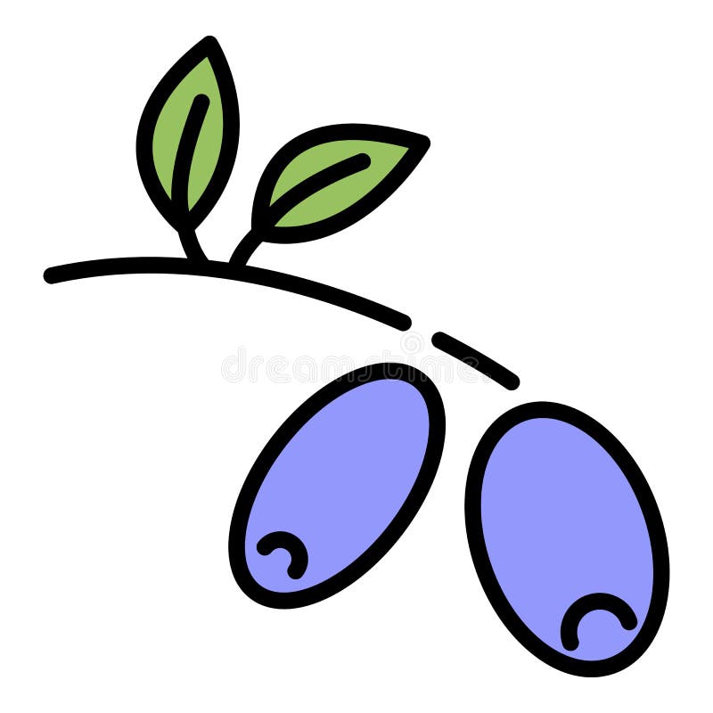Olive Branch Icon Color Outline Vector Stock Vector - Illustration of ...