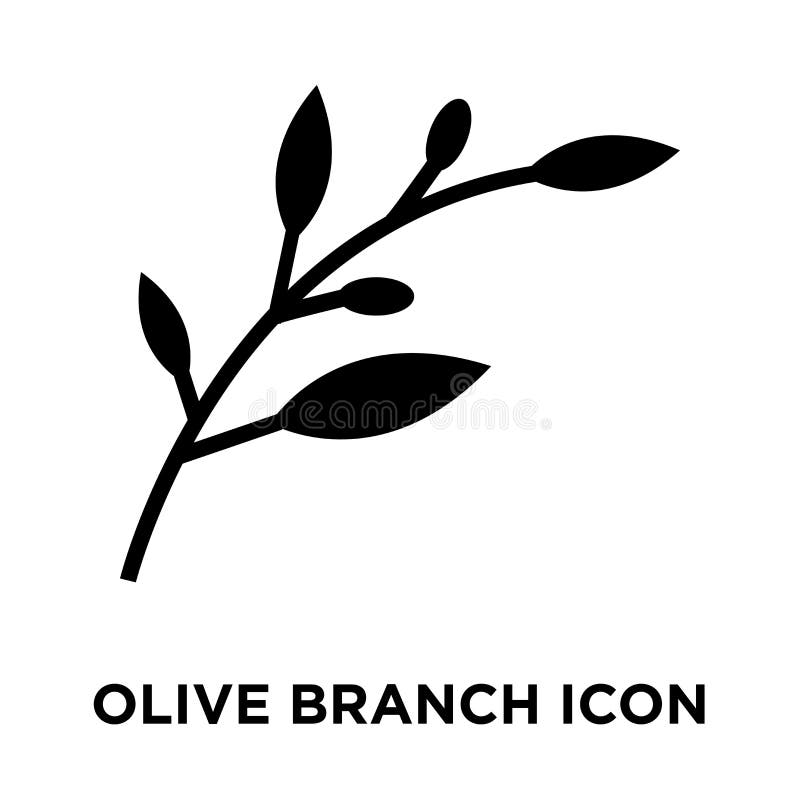 Olive Branch Icon Vector Isolated on White Background, Logo Concept of ... Olive Branch Icon Vector Isolated on White Background, Logo Concept of ...
