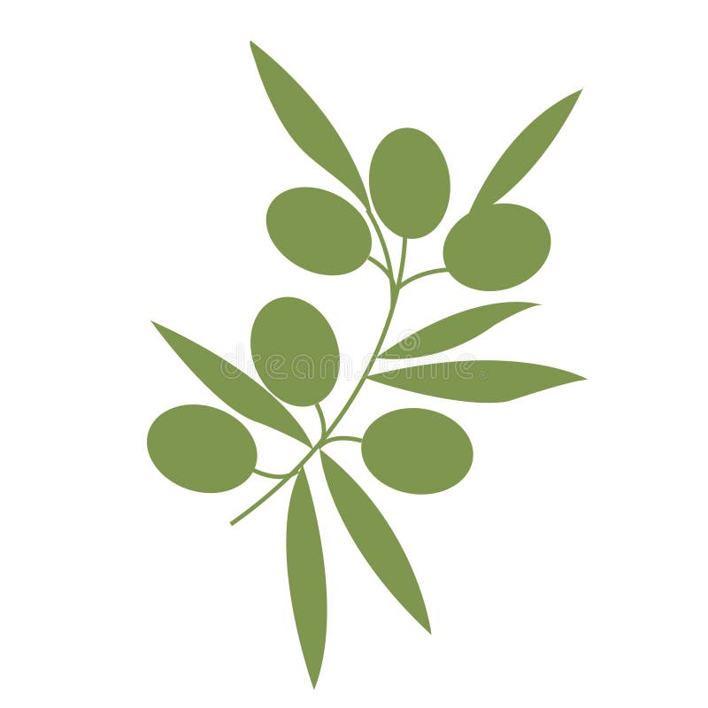 Olive Branch. Simple Icon for Your Design Stock Vector - Illustration ...