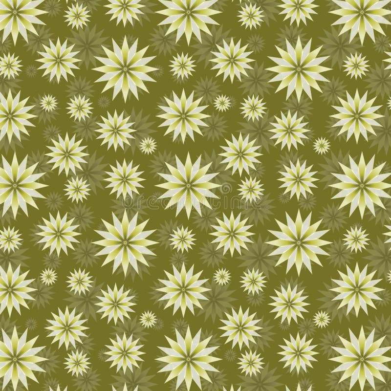 Olive Colored Abstract Floral Background Stock Illustration ...