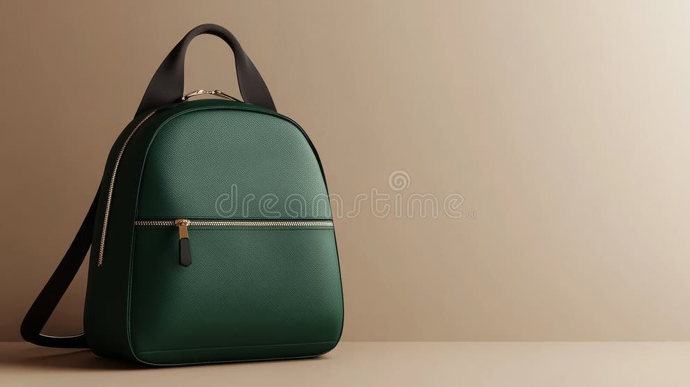 This Olive Green Backpack Features a Simple Design and Has Practical ...