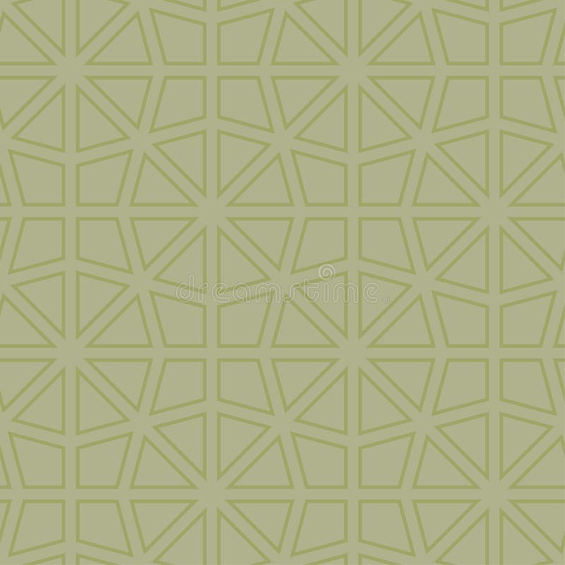Olive Green Geometric Print. Seamless Pattern Stock Vector ...