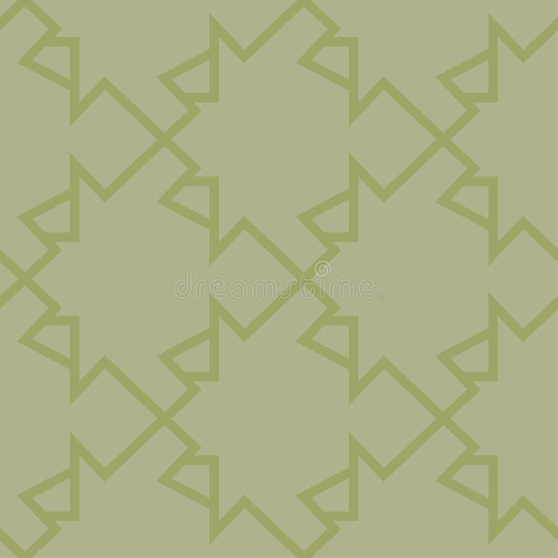 Olive Green Geometric Print. Seamless Pattern Stock Vector ...