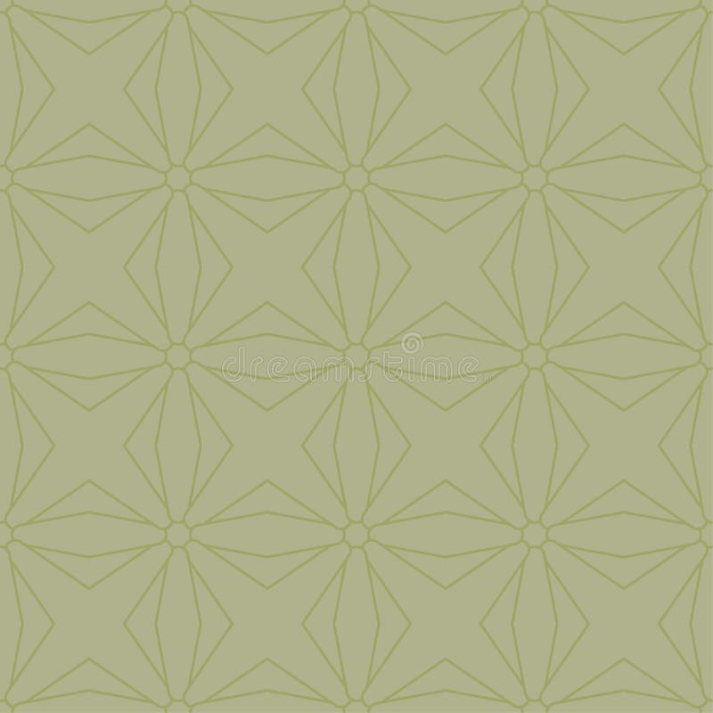 Olive Green Geometric Print. Seamless Pattern Stock Vector ...