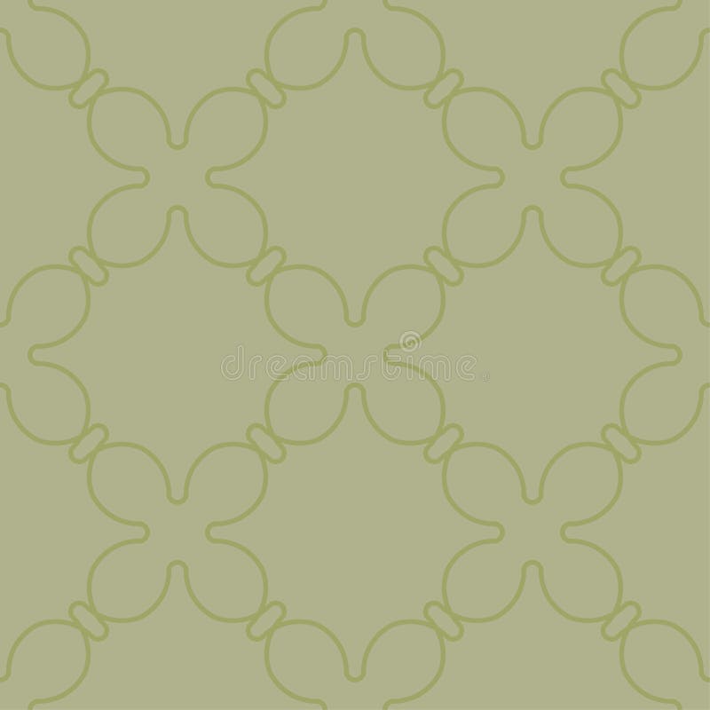 Olive Green Geometric Print. Seamless Pattern Stock Vector ...