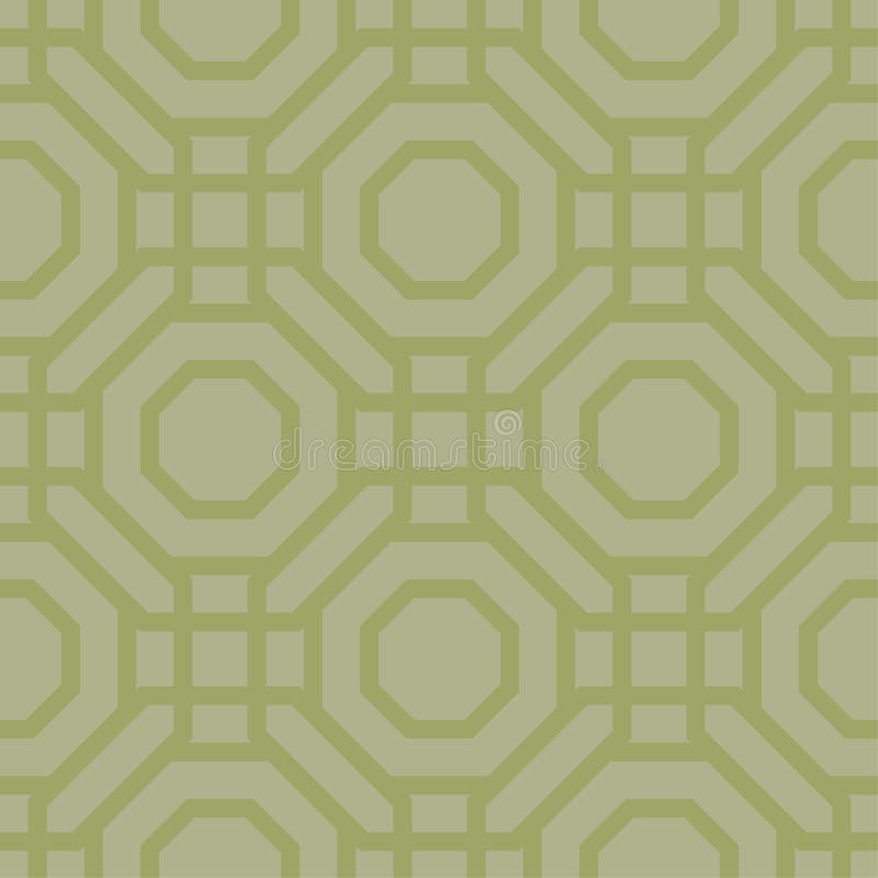 Olive Green Geometric Print. Seamless Pattern Stock Vector ...