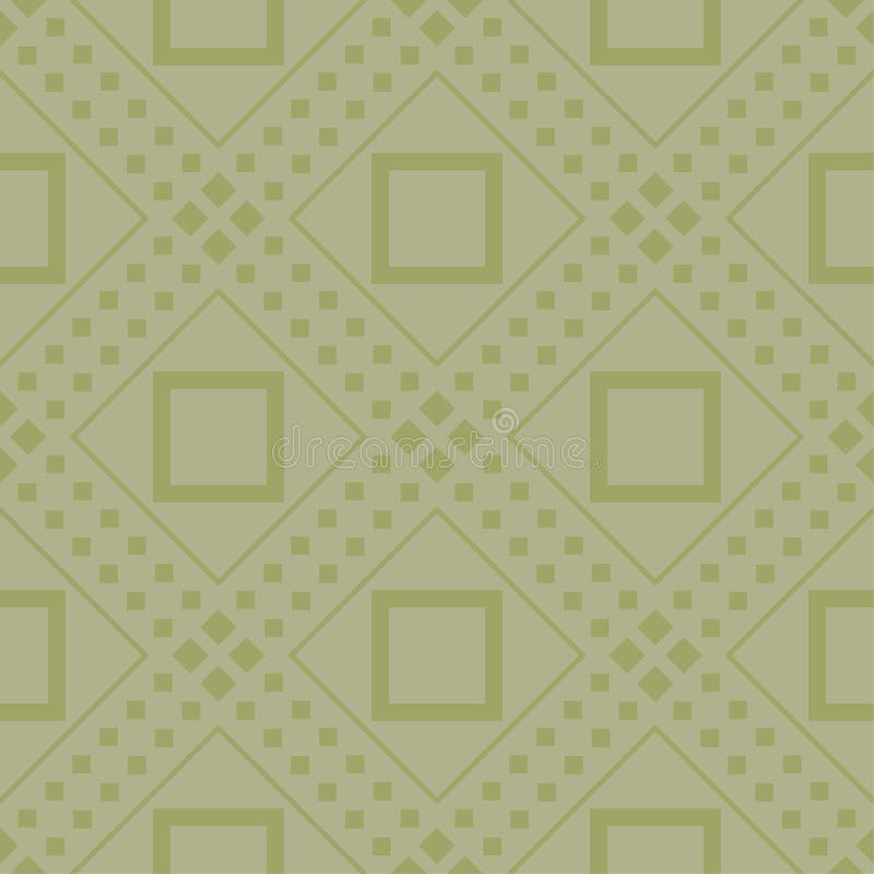 Olive Green Geometric Print. Seamless Pattern Stock Vector ...