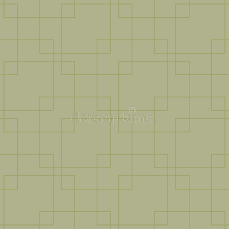 Olive Green Geometric Seamless Pattern Stock Vector - Illustration of ...