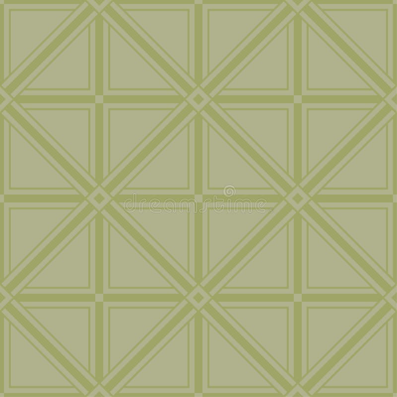 Olive Green Geometric Seamless Pattern Stock Vector - Illustration of ...