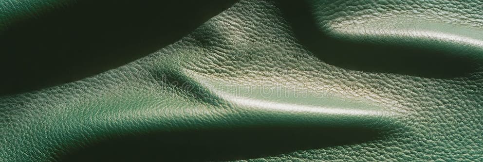 Olive Green Leather Texture Featuring Coarse Grain and Soft Shadows for ...