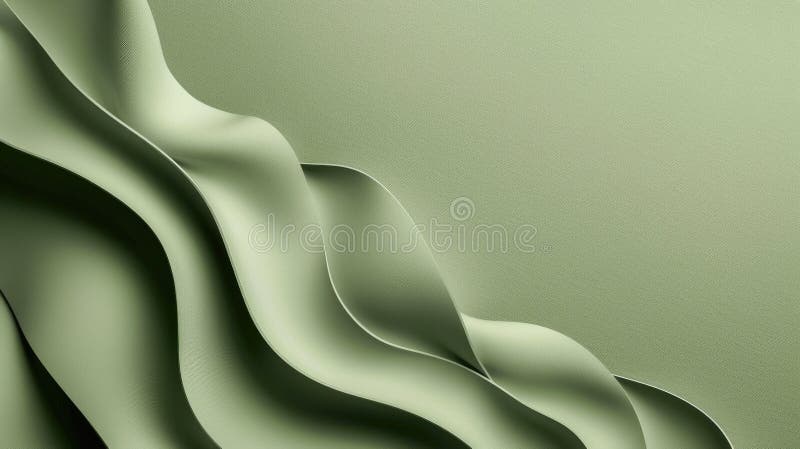 Olive Green Minimal Abstract Waves Background AIG51A Stock Photo ...
