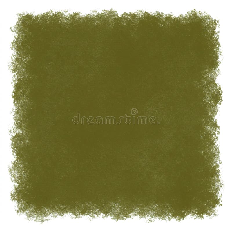 Olive Green Textured Square with a Diffuse, Soft-edged Border Resembling Brush Stock ...