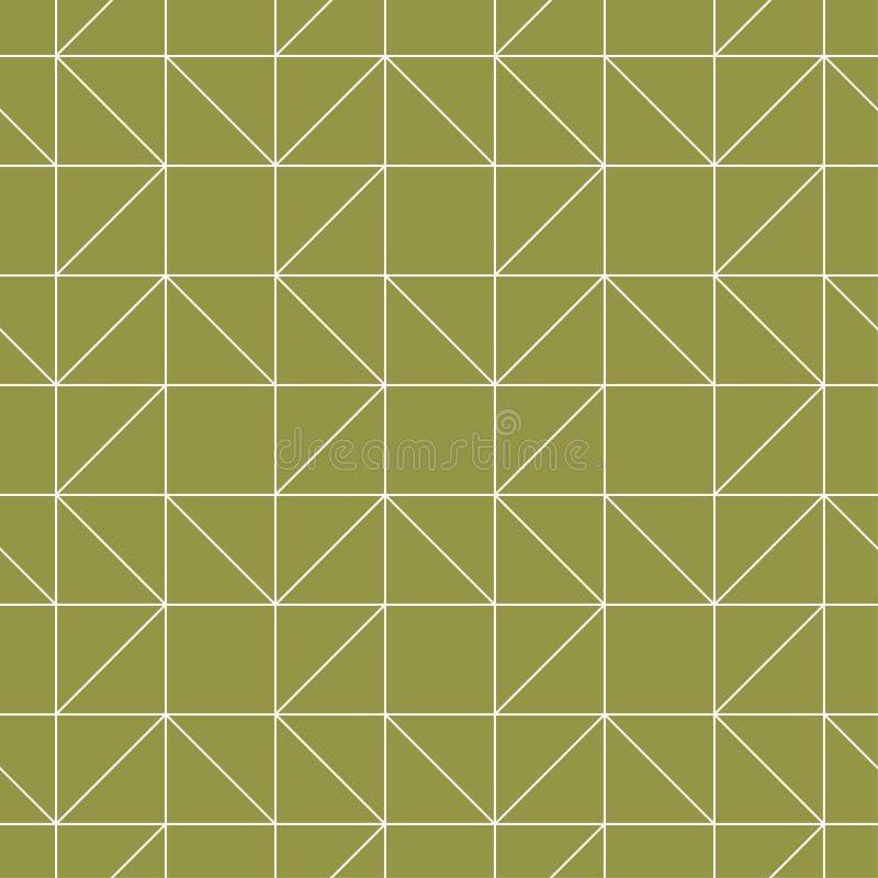 Olive Green and White Geometric Seamless Pattern Stock Vector ...
