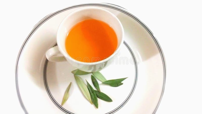 Olive Leaves Tea Fresh Breakfast Drink Tasty Isolated White Background ...