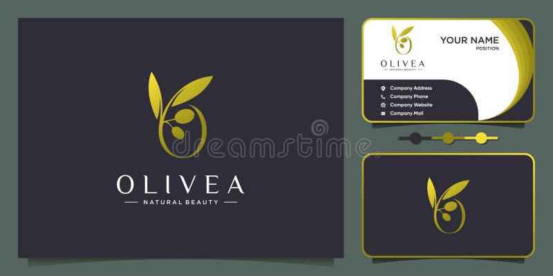 Olive Logo Concept with Modern Creative Style Premium Vector Stock ...