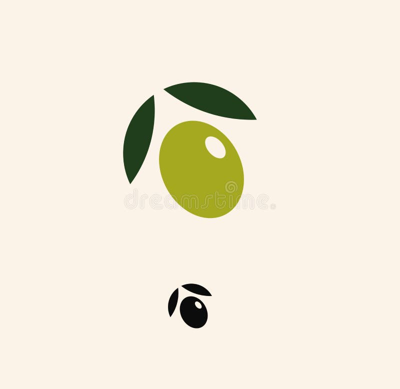 Olive Logo, Round and Minimalistic Design for Olive Oil Branding and ...