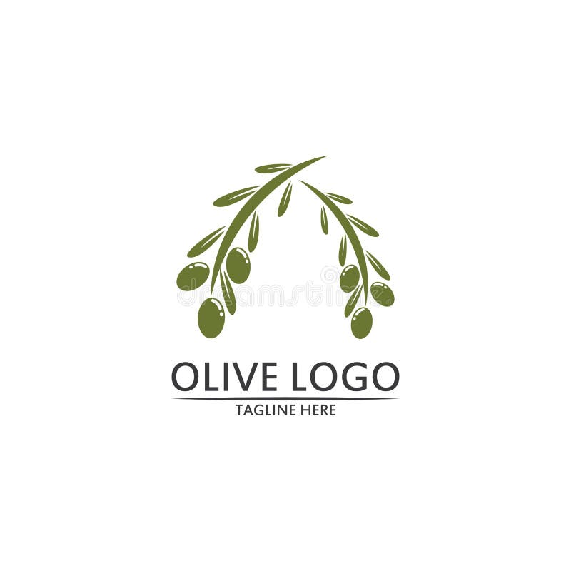 Olive Logo Template Vector Design. Stock Vector - Illustration of ...