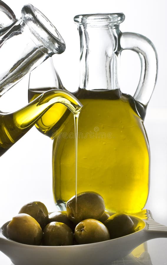 Olive oil stock photo. Image of olive, gold, glass, mediterranean ...
