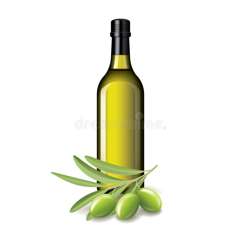 Olive Oil Bottle Vector