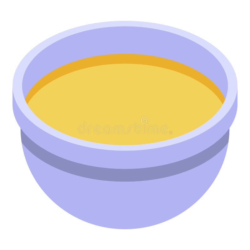 Olive Oil Bowl Icon, Isometric Style Stock Vector - Illustration of ...