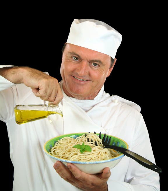 Olive Oil Chef stock photo. Image of dish, chief, person - 7998668