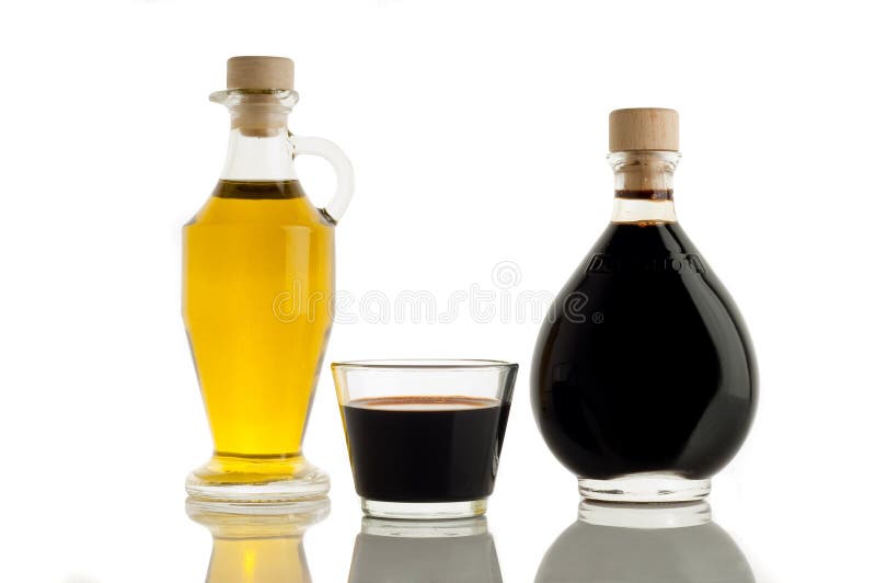 Olive Oil And Italian Balsamic Vinegar Stock Image - Image of diet ...